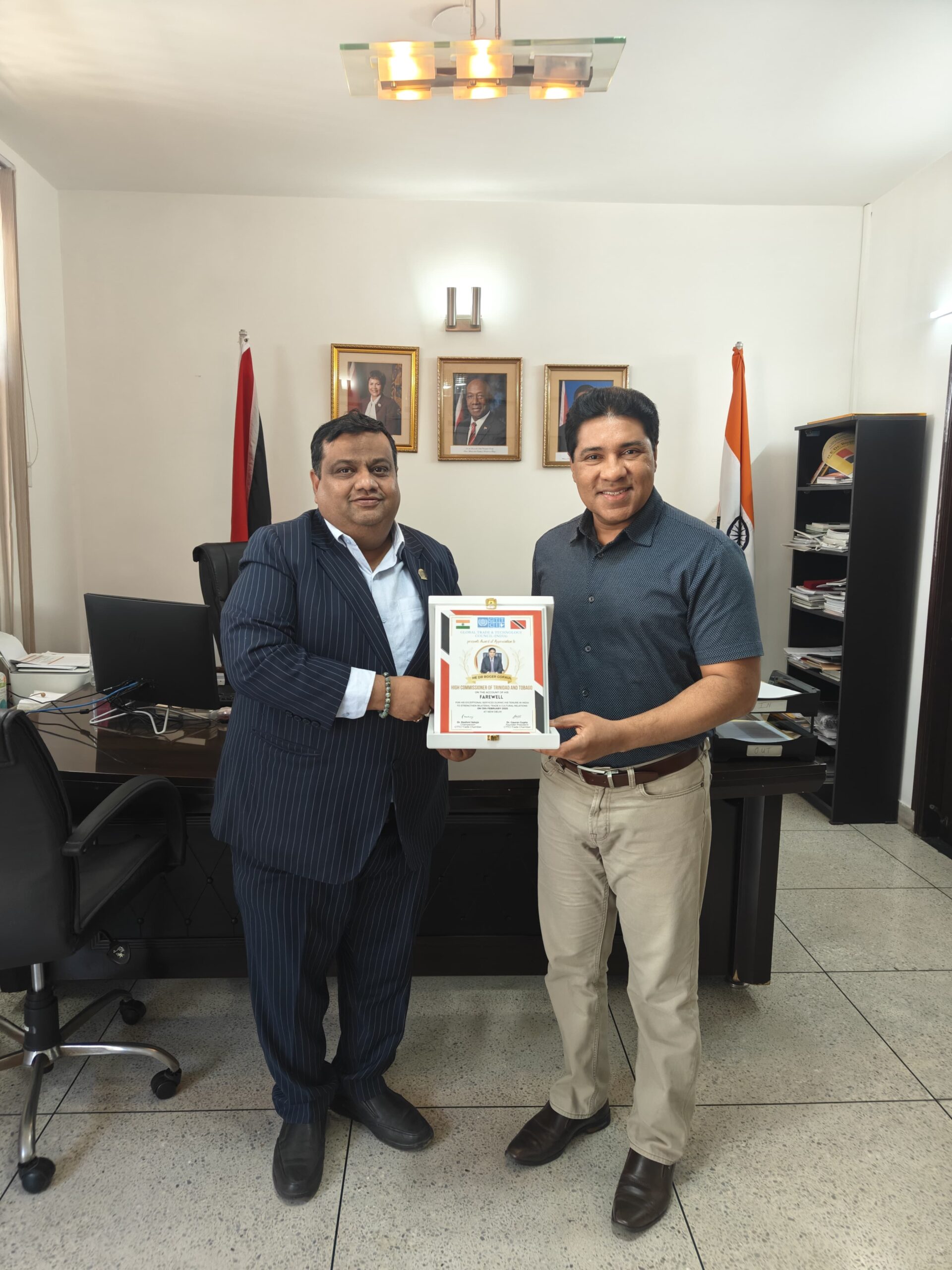 GTTCI Honors HE Dr. Roger Gopaul, High Commissioner of Trinidad and ...